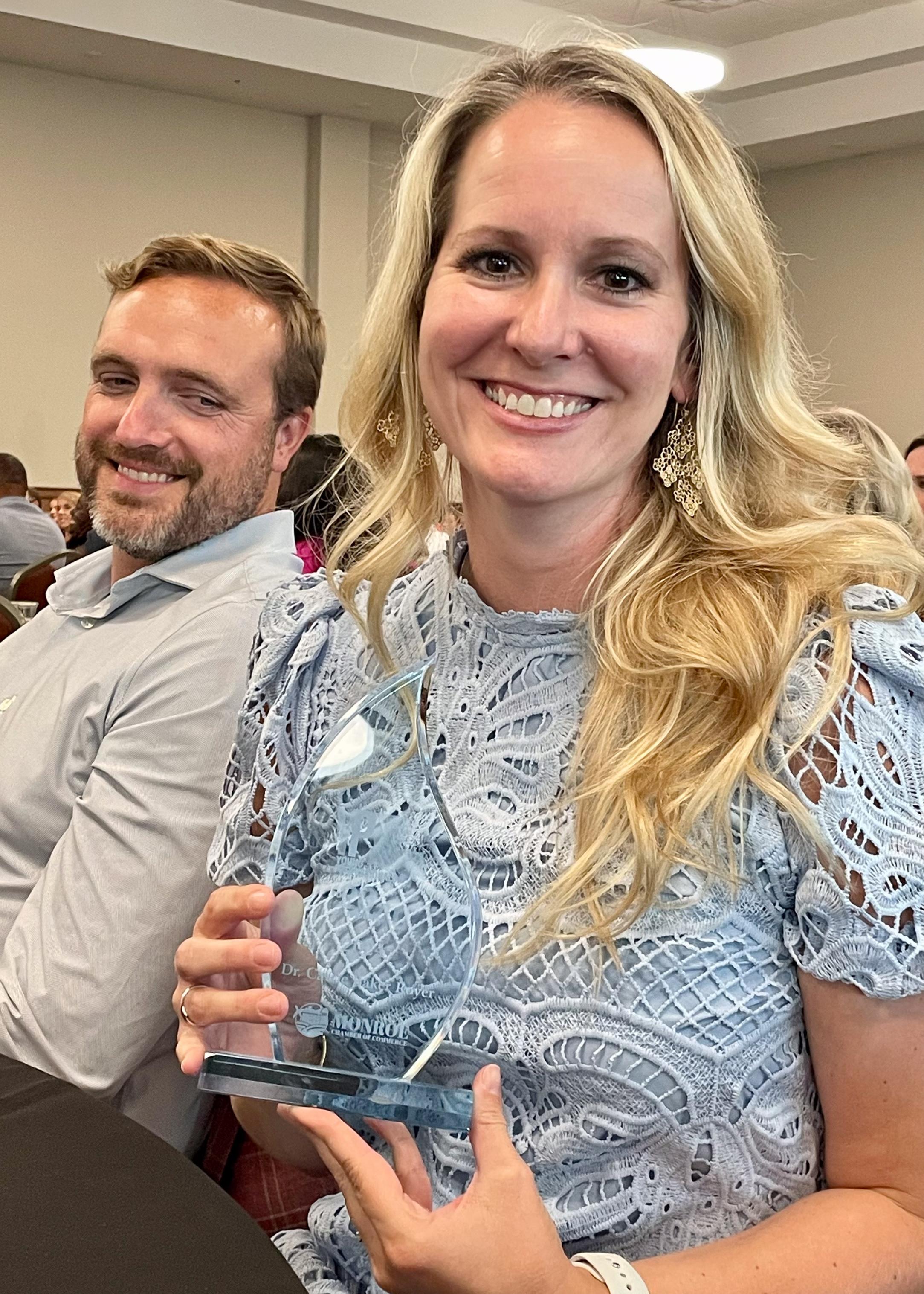 Dr. Carrie Baker-Royer receives top honors in the Monroe Chamber of Commerce Top 20 Under 40 ...